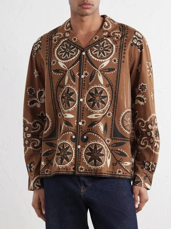 BODE Bandana Printed Cotton Shirt