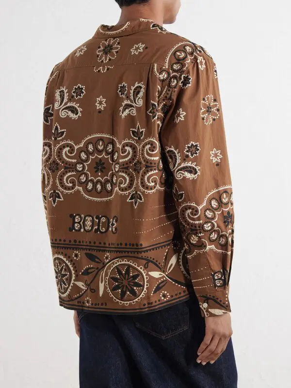 BODE Bandana Printed Cotton Shirt