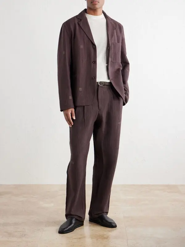 KARDO Somesh Cotton Suit Jacket - Brown