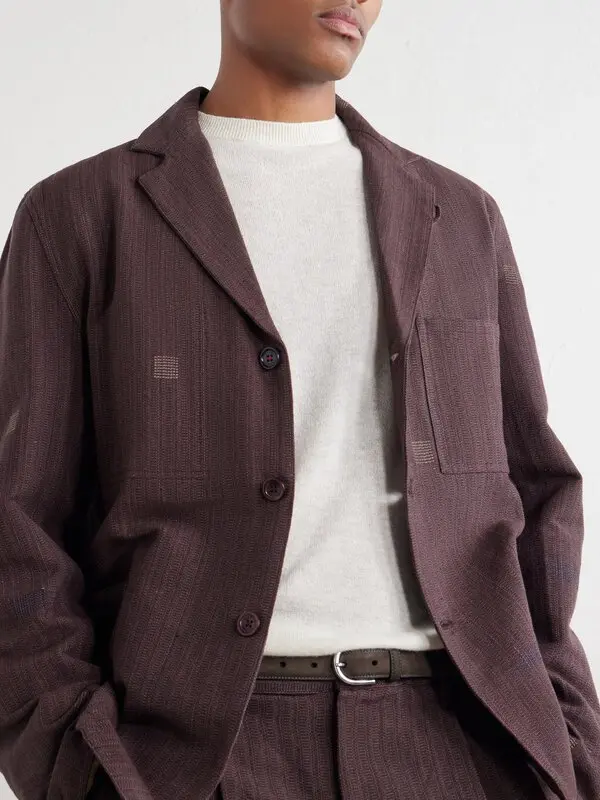 KARDO Somesh Cotton Suit Jacket - Brown
