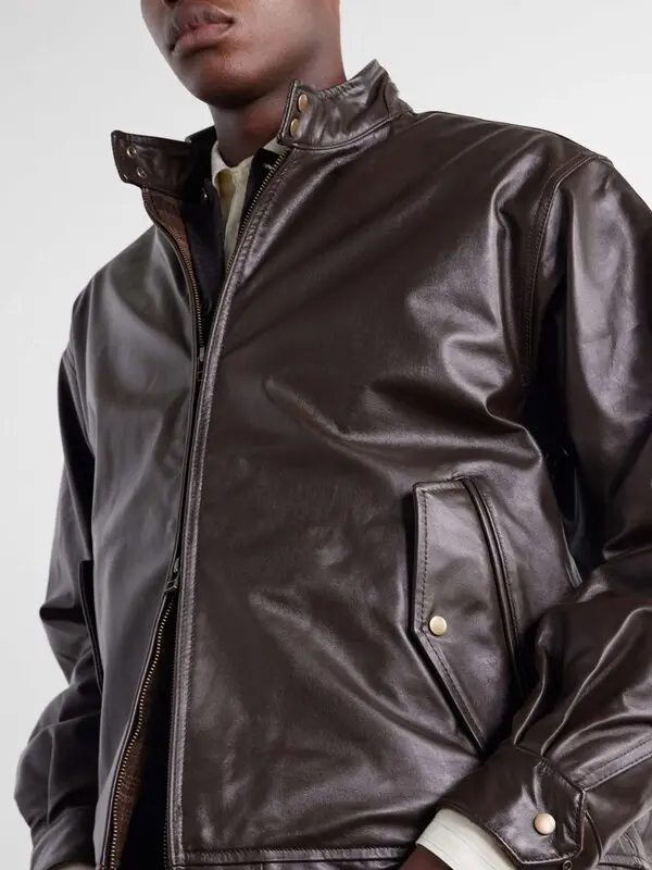 FRIZMWORKS Waxed Leather Jacket