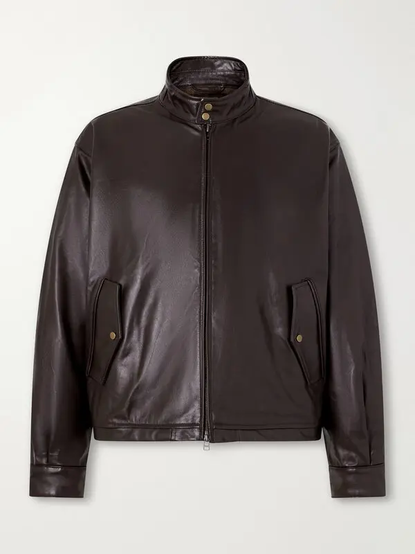 FRIZMWORKS Waxed Leather Jacket