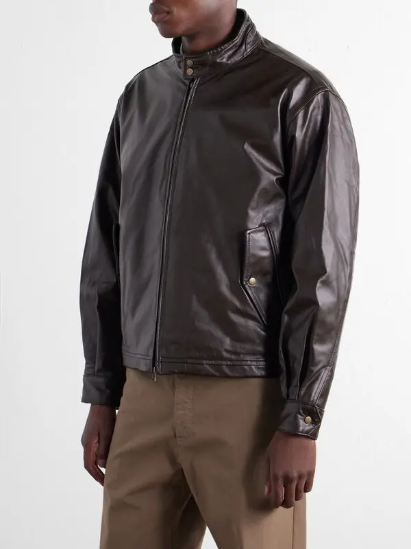 FRIZMWORKS Waxed Leather Jacket