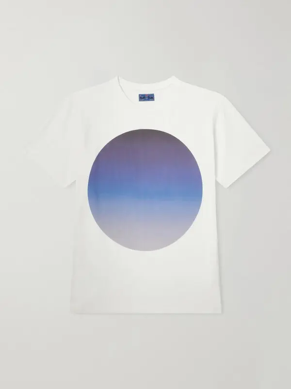 Blue Blue Japan Printed Cotton-jersey T-shirt