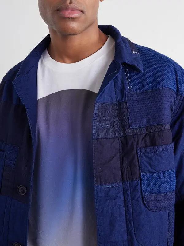 Blue Blue Japan Printed Cotton-jersey T-shirt
