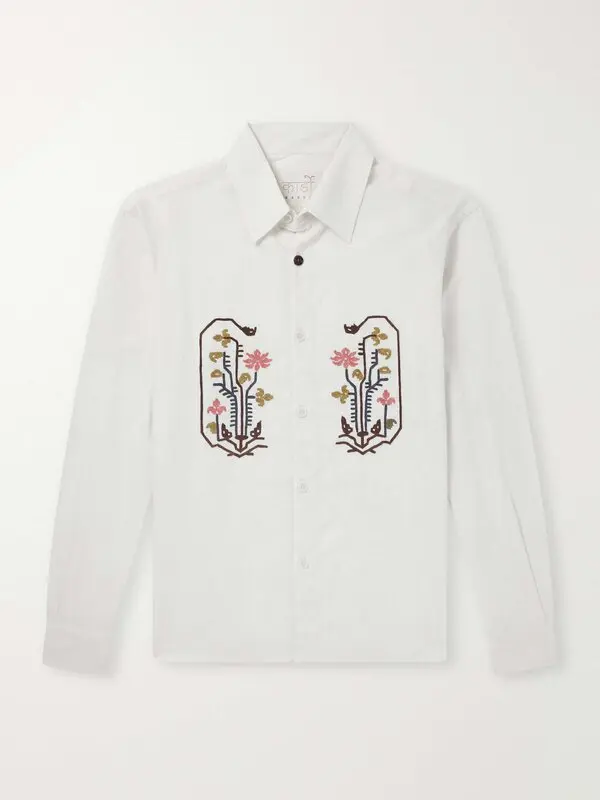 KARDO Luis Embroidered Cotton Shirt