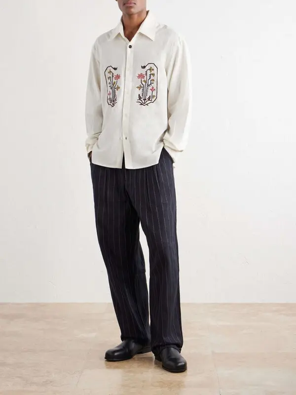 KARDO Luis Embroidered Cotton Shirt