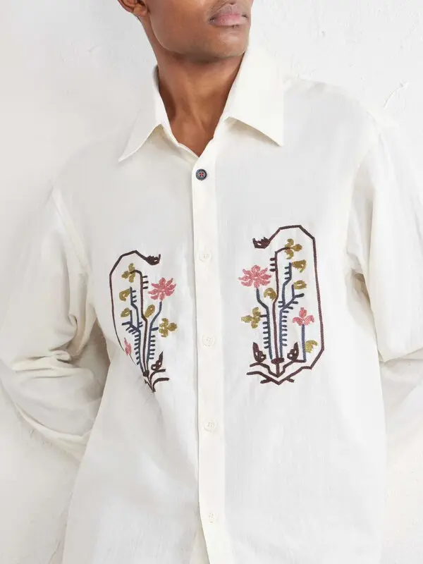 KARDO Luis Embroidered Cotton Shirt