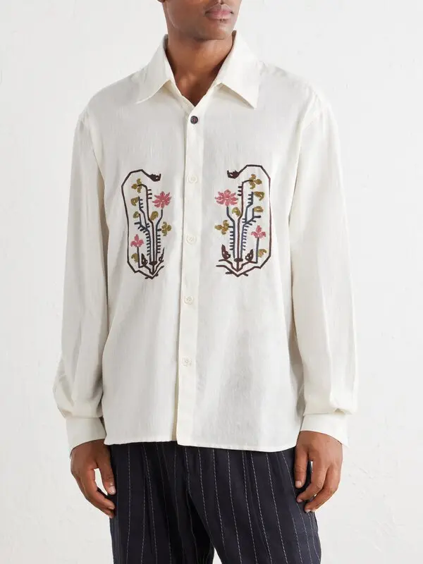 KARDO Luis Embroidered Cotton Shirt