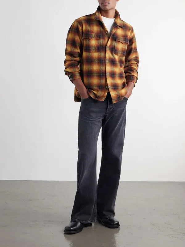 Ralph Lauren Jesse Checked Wool-blend Flannel Shirt