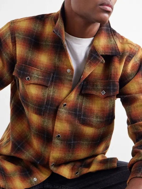Ralph Lauren Jesse Checked Wool-blend Flannel Shirt
