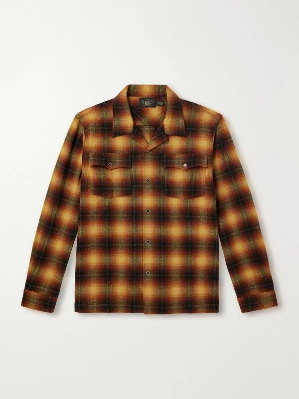 Ralph Lauren Jesse Checked Wool-blend Flannel Shirt