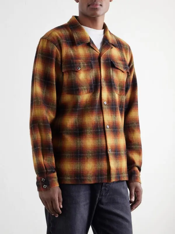 Ralph Lauren Jesse Checked Wool-blend Flannel Shirt