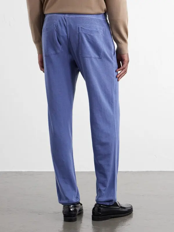 JAMES PERSE Loopback Supima Cotton-jersey Sweatpants - Blue