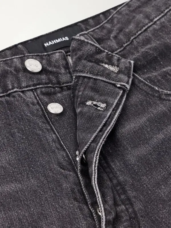 NAHMIAS Straight-leg Cotton-blend Jeans