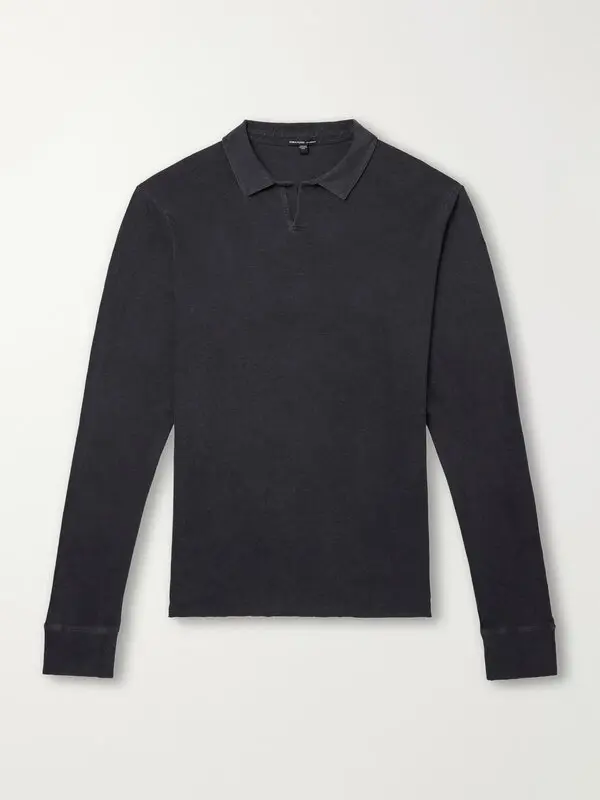 JAMES PERSE Cotton-twill Polo Shirt