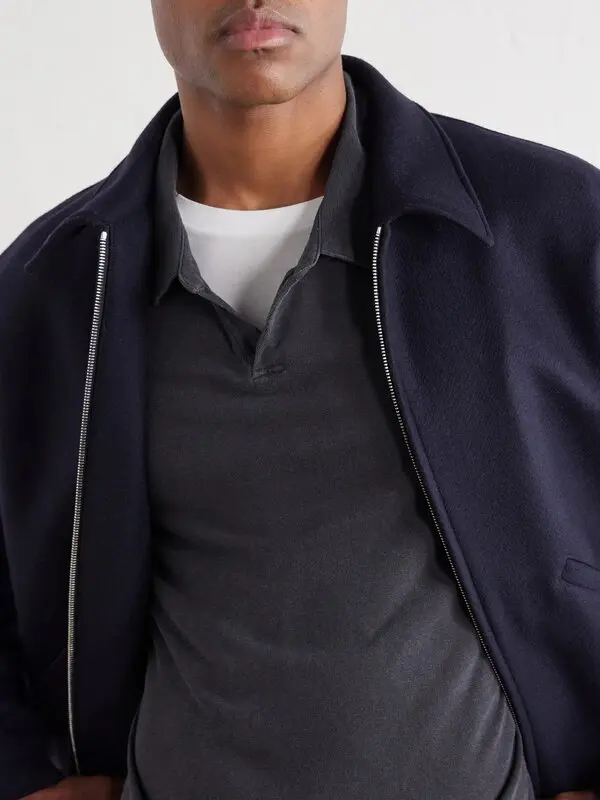 JAMES PERSE Cotton-twill Polo Shirt