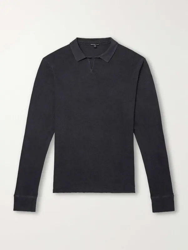 JAMES PERSE Cotton-twill Polo Shirt