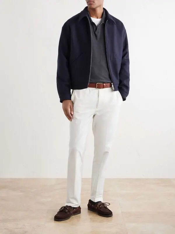 JAMES PERSE Cotton-twill Polo Shirt