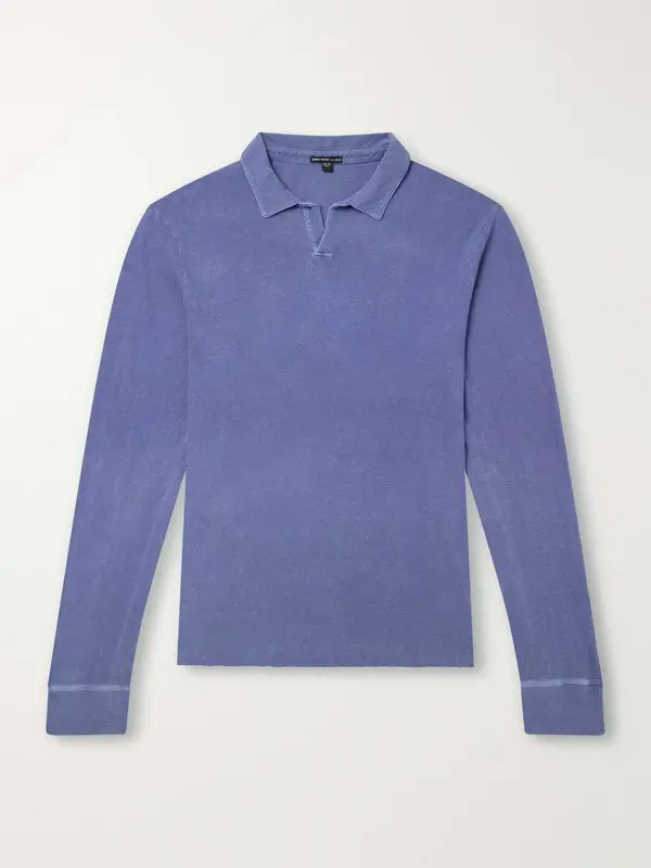 JAMES PERSE Cotton-twill Polo Shirt