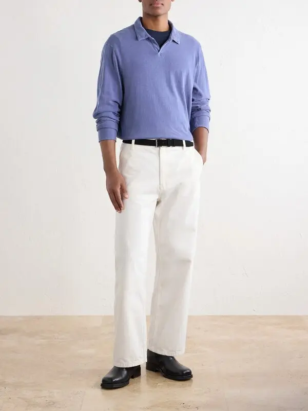 JAMES PERSE Cotton-twill Polo Shirt