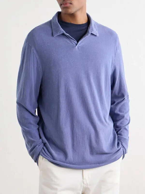 JAMES PERSE Cotton-twill Polo Shirt