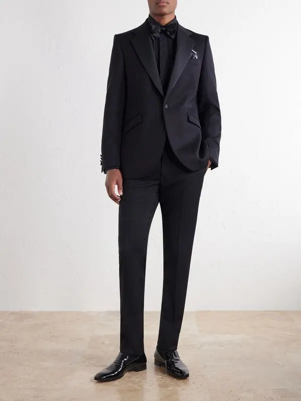 FAVOURBROOK Tommy Grosgrain-trimmed Wool Tuxedo Jacket