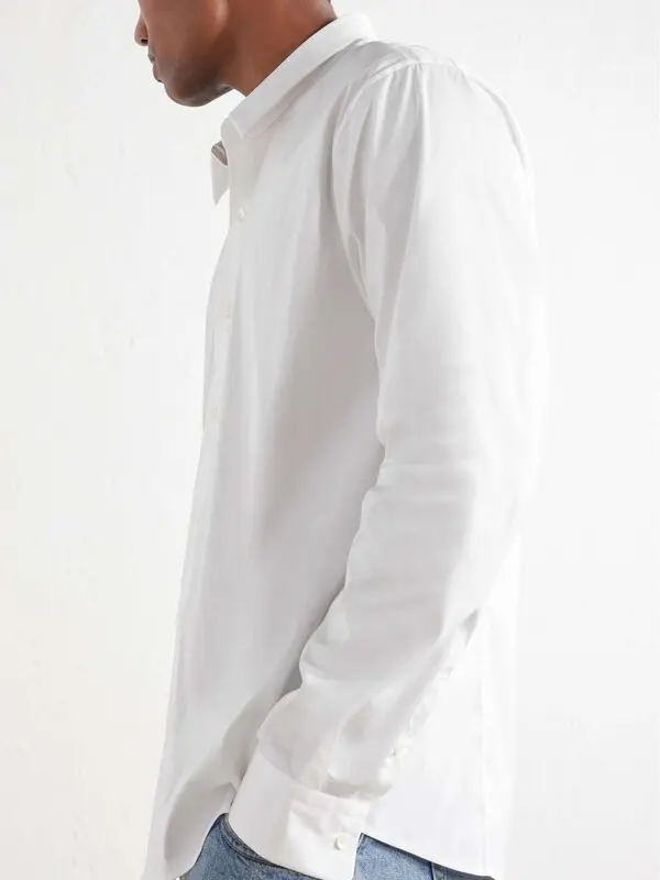JAMES PERSE Stretch Cotton-blend Poplin Shirt