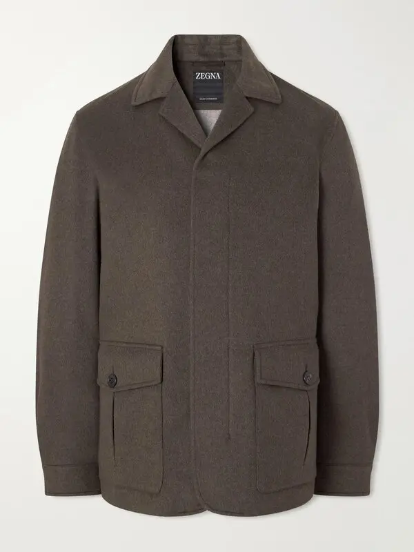 Zegna Oasi Cashmere Coat - Green