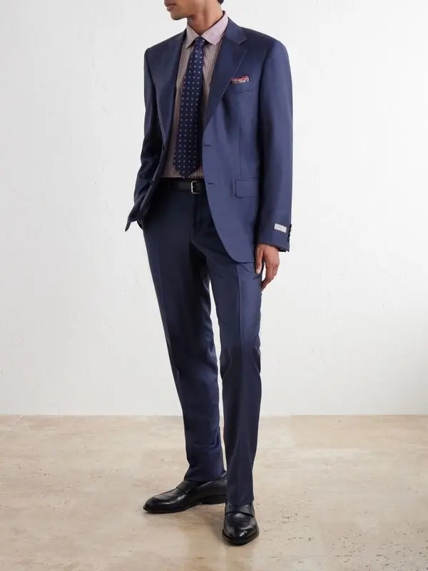 Canali Impeccabile Wool-fresco Suit Jacket
