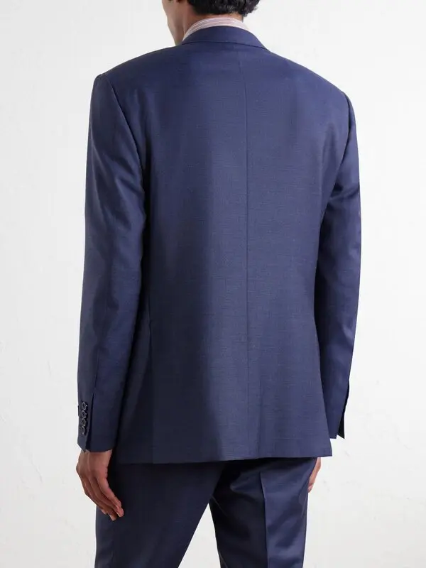 Canali Impeccabile Wool-fresco Suit Jacket