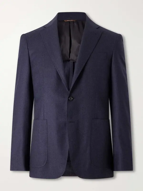 Canali Kei Wool Suit Jacket