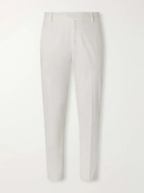 JAMES PERSE Slim-fit Stretch Cotton-blend Trousers