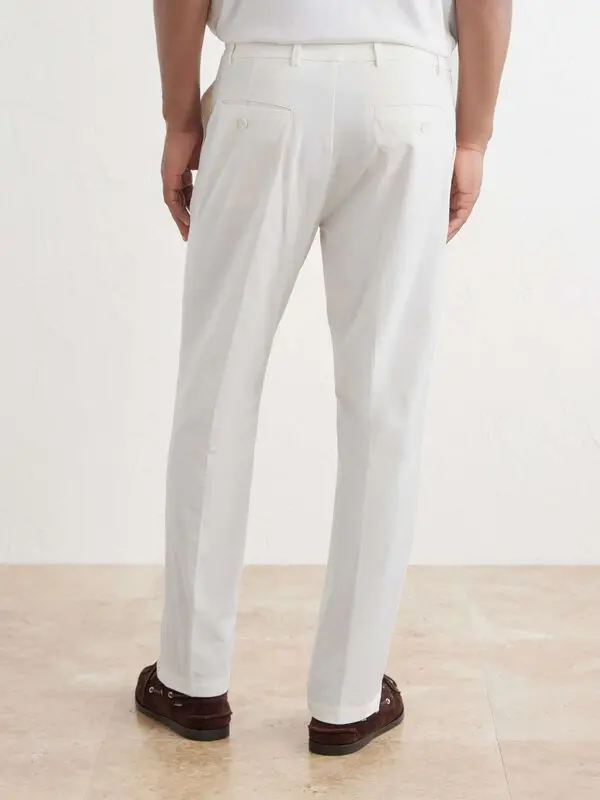 JAMES PERSE Slim-fit Stretch Cotton-blend Trousers