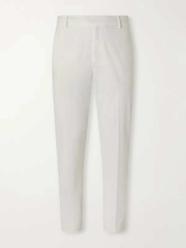 JAMES PERSE Slim-fit Stretch Cotton-blend Trousers