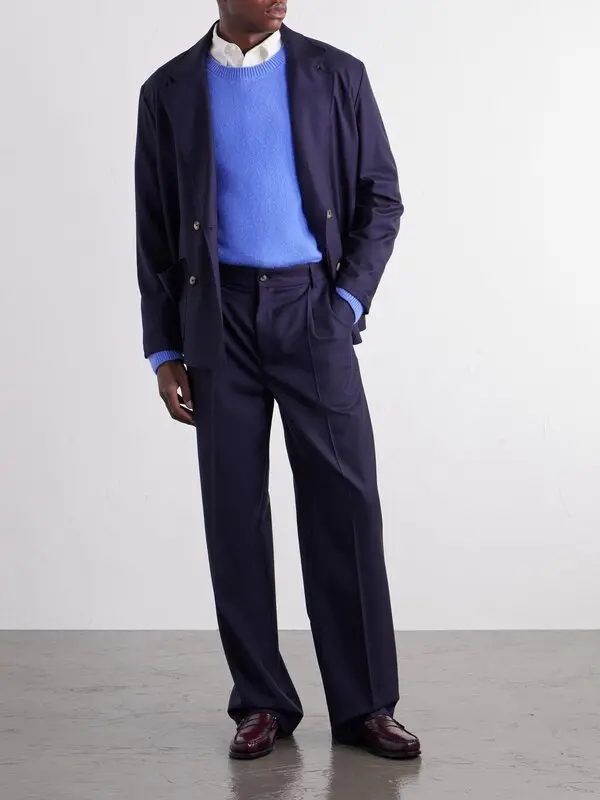 De Bonne Facture Double-breasted Virgin Wool-twill Jacket