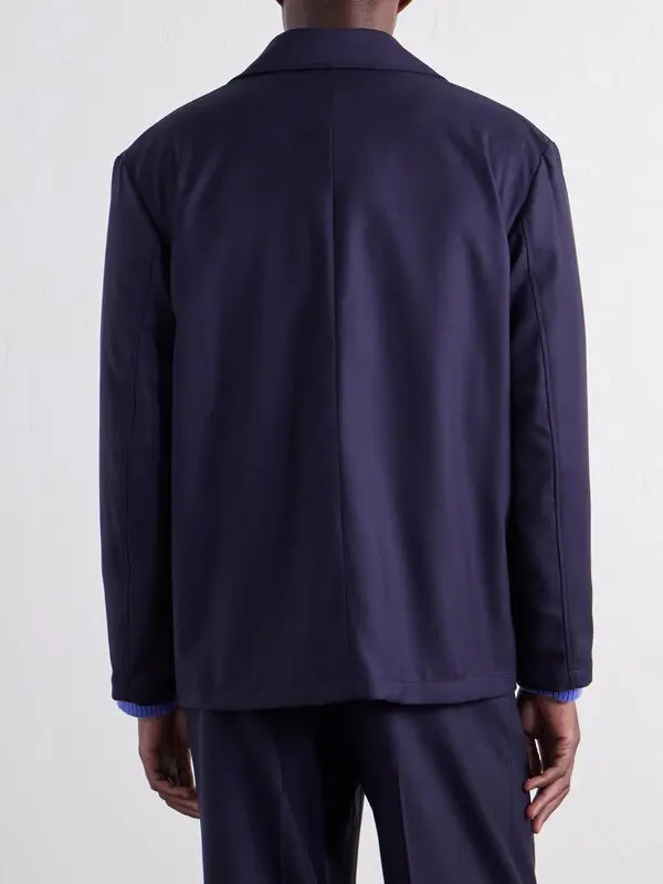 De Bonne Facture Double-breasted Virgin Wool-twill Jacket