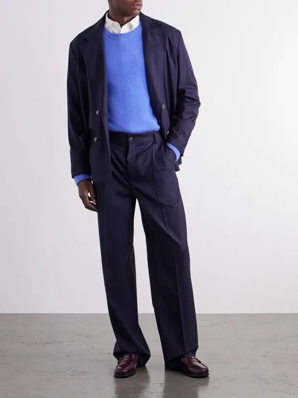De Bonne Facture Double-breasted Virgin Wool-twill Jacket