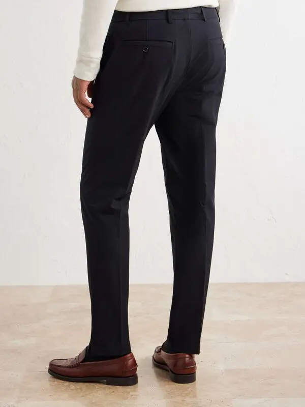 JAMES PERSE Slim-fit Stretch Cotton-blend Trousers