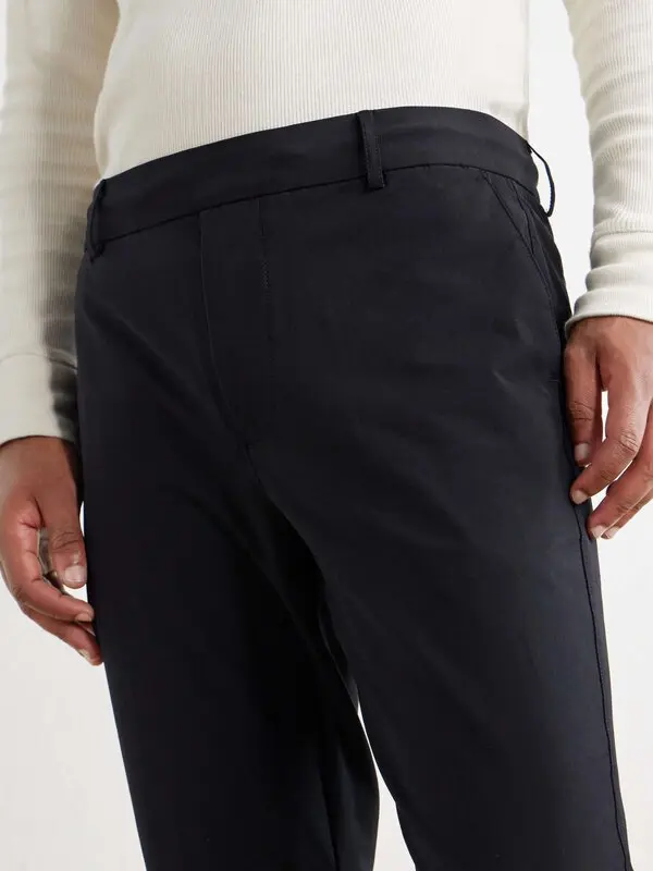 JAMES PERSE Slim-fit Stretch Cotton-blend Trousers
