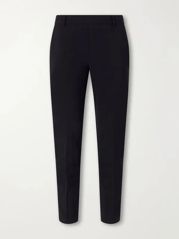 JAMES PERSE Slim-fit Stretch Cotton-blend Trousers - Black
