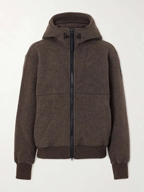 Canada Goose Chilliwack Hooded Wool-blend Fleece Bomber Jacket