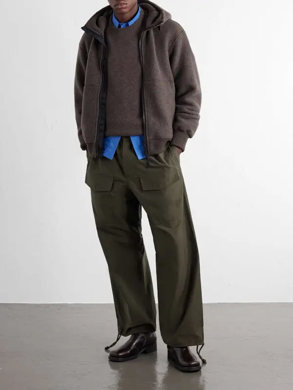 Canada Goose Chilliwack Hooded Wool-blend Fleece Bomber Jacket