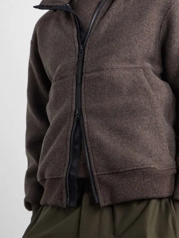 Canada Goose Chilliwack Hooded Wool-blend Fleece Bomber Jacket