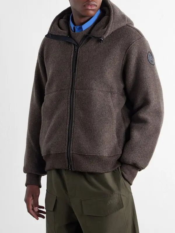 Canada Goose Chilliwack Hooded Wool-blend Fleece Bomber Jacket