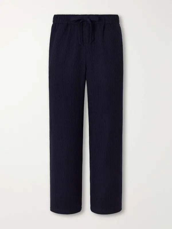 Frescobol Carioca Luan Straight-leg Wool Drawstring Trousers