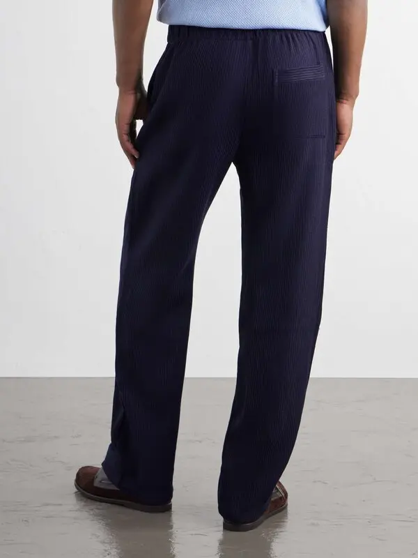 Frescobol Carioca Luan Straight-leg Wool Drawstring Trousers
