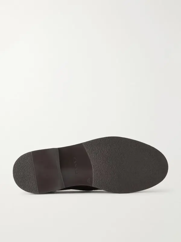 Canali Tasseled Nubuck Loafers