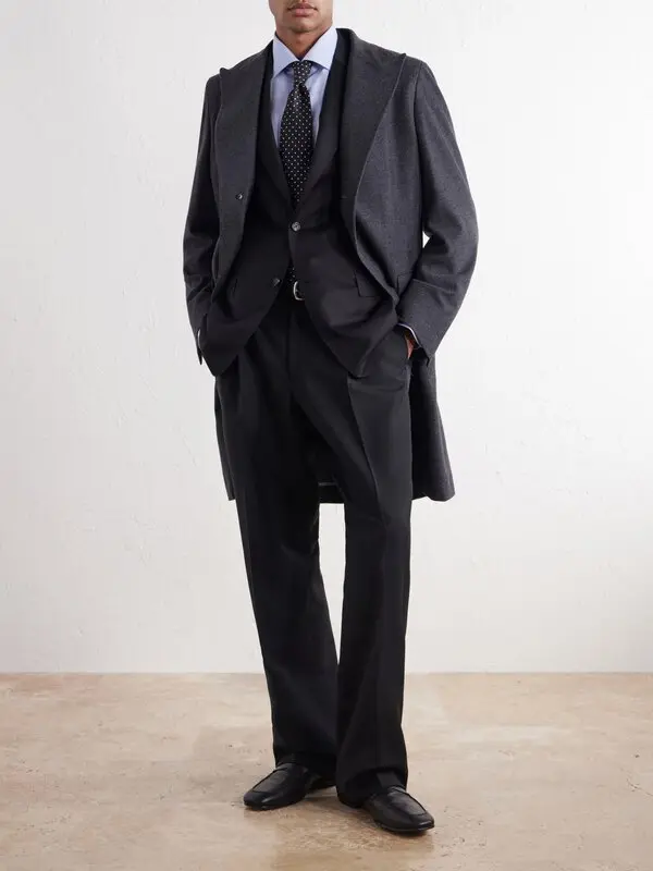 Canali Wool-flannel Coat