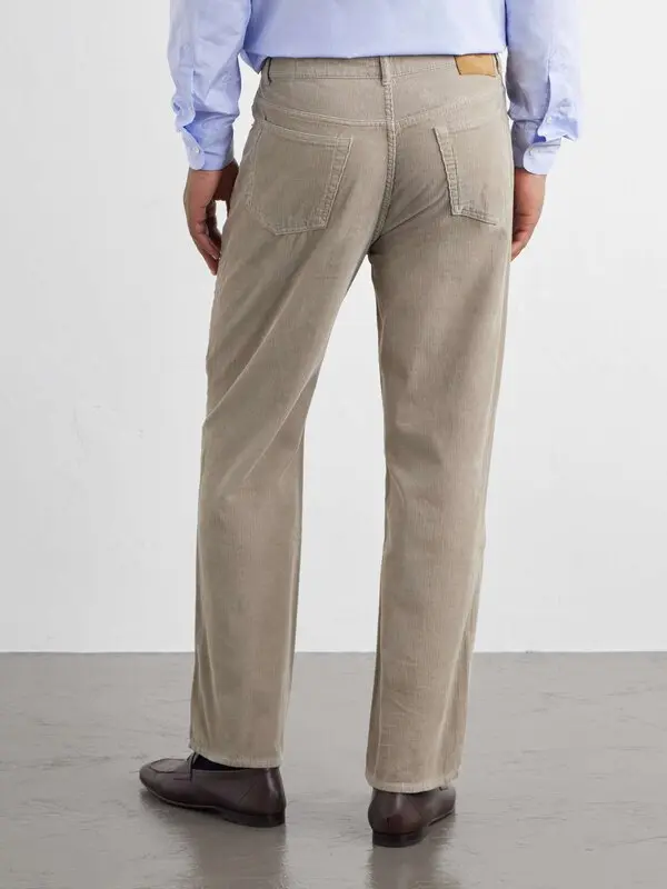 Officine Générale Straight-leg Cotton-corduroy Trousers